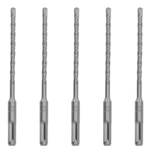 sds plus rotary hammer drill bit 1/4 in. x 6 in. masonry concrete rock drill-5pcs