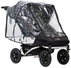 mountain buggy duet double cover, storm, clear