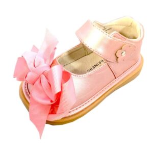 ready set mary jane, rose gold, 4 | toddler squeaky shoes