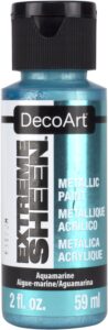 decoart extra sheen paint - aquamarine - 2 fl oz