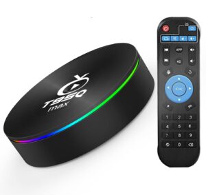 android 9.0 tv box t95q amlogic s905x3 with ddr3 4gb ram 32gb rom 4k ultra hd h.265 dual band wifi bluetooth 4.0 media box 2.4/5ghz wifi 100m lan