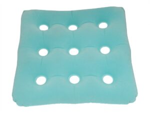 obbomed hb-1502n new and handy air valve foldable portable, inflatable pressure relieving bath spa cushion w/ 4 suction cups for bath tube, size 15 x 15.7 x 3” (38l x 40w x 7.5h cm)