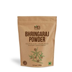 mb herbals pure bhringraj powder 100 grams | pure bhringaraj eclipta alba powder | hair growth