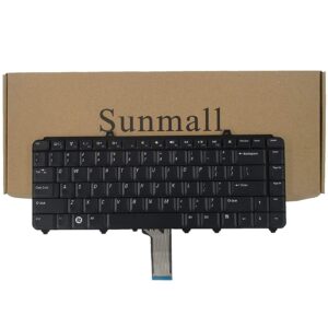 sunmall keyboard replacement compatible with dell inspiron 1545 1525 1420 laptop us black