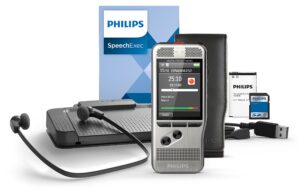 philips dpm670002 pocket memo dictation/transcription kit, foot control