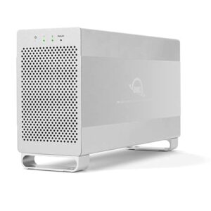 owc mercury elite pro 2 bay raid enclosure with usb 3.2 for dual 3.5 inch hdd's, external hard drive enclosure for mac and pc