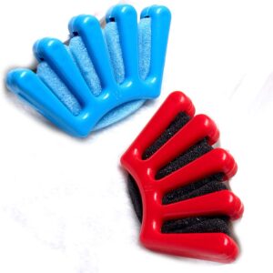 hisight 2 pcs sponge hair braiding machine women lady girls diy french twist plait hair braiding tool sponge hair styling clip stick braider braid tool (red、 blue)