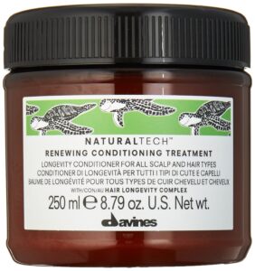 davines naturaltech renewing conditioner, gentle nourishing and moisturizing action to promote the wellbeing of the scalp, 8.79 fl. oz.