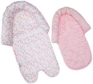 carter's infant 2-in-1 head support for carseats and strollers flower/pink