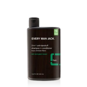 every man jack 2in1 antidandruff shampoo + conditioner, eucalyptus, 13.5 fl oz