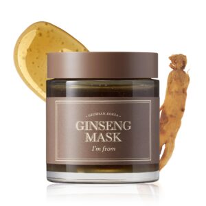 i'm from] ginseng mask, detox, elasticity, prevent fine lines, 3.97% ginseng extract, 120g, 4.23oz