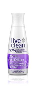 live clean biotin extra body conditioner, 12 oz