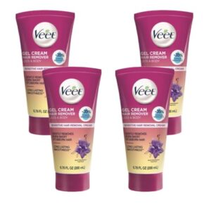 veet hair removal cream sensitive formula 6.78 oz (pack of 4)