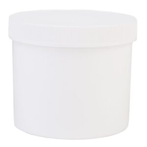 consolidated plastics wide-mouth jar with cap, 2 oz, white, 88 piece