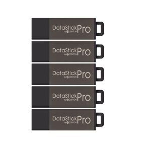 centon datastick pro usb 2.0 flash drive 4gb x 5, grey