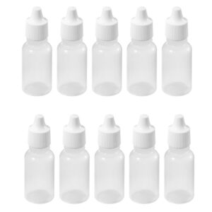 esowemsn 24pcs 5ml empty plastic dropper bottle/eye dropping bottles squeezable eye liquid dropper(5ml)