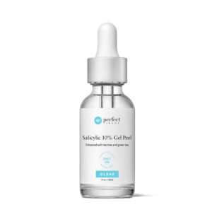 salicylic 10% gel peel, breakout and pore minimizer and cleanser, 15-30 full facial chemical peels, 1 fl oz. e, 30 ml – perfect image