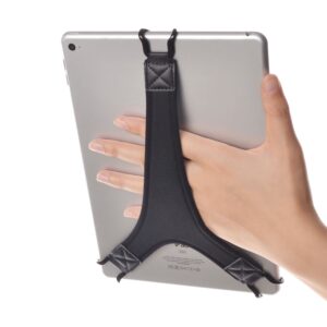 tfy security hand strap holder finger grip for tablets -compatible with ipad air/ipad pro 9.7inch / samsung galaxy tab 10.1inch / tab 4 10.1inch / tab pro 10.1inch / tab s 10.5 (black)