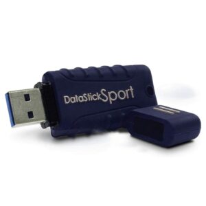 centon electronics mp essentials datastick sport usb 3.0 flash drive, waterproof usb drive, shock-resistant silicon case, versatile usb stick, 8 gb storage capacity, navy blue, pack of 5