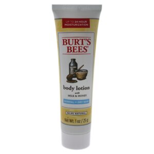 burt's bees milk & honey body lotion for unisex, 1 ounce