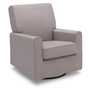 delta children ava nursery glider swivel rocker chair, dove grey