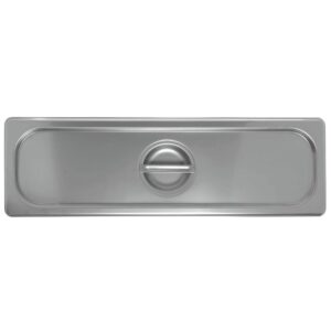 hubert steam table pan hotel pan cover for 1/2 size long (an, stainless steel