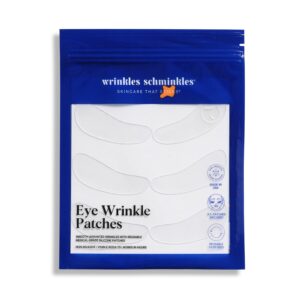 wrinkles schminkles under eye patches - rejuvenate wrinkles with medical grade silicone reusable anti-wrinkle patches for under eye treatment, banish dark circles (3 pairs)