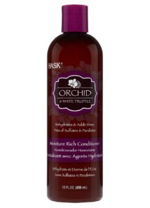 hask orchid & white truffle moisture rich conditioner, 12 ounce