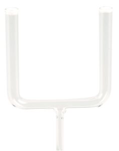 eisco borosilicate salt bridge (diameter of "u" tubes: outer: 0.53in/inner: 0.41in; diameter of bottom tube: outer: 0.32in/inner:0.19in