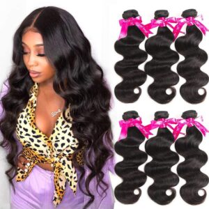 beauty princess brazilian hair body wave 3 bundles 16 18 20inchs 10a human hair weave bundles natural color