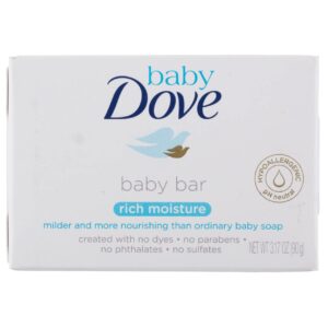 dove baby bar rich moisture, 3.17 ounce