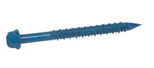 confast 1/4" x 1-3/4" hex head concrete screw anchor with drill bit for anchoring to masonry, block or brick (100 per box)