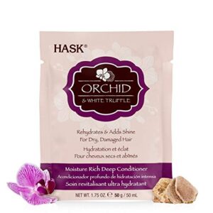 hask moisture orchid & white truffle rich deep conditioner packette, 1.75 ounce