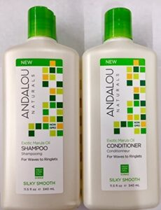 andalou naturals exotic marula oil silky smooth shampoo and conditioner