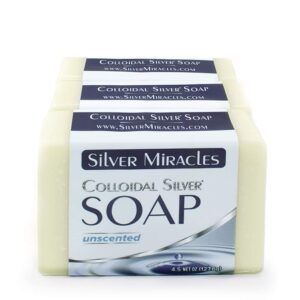 silver miracles - colloidal silver soap - 3 pack