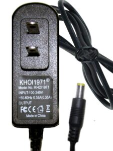 khoi1971 wall charger ac adapter compatible with kalee 6v-volt atv quad ride on green black-trim-seat kl-40050c walmart target toy r us