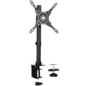 vivo ultra wide screen tv and monitor desk mount, adjustable height and tilt stand for screens up to 42 inches, black, stand-v101c