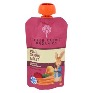 peter rabbit organics puree beet carrot pear, 4.40 oz