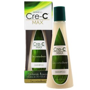 cre-c max shampoo, cleansing shampoo, strengthening shampoo, helps prevent hair loss for men and women, volume and shine to your hair, 8.46 fl oz, bottle