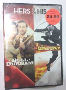 hers & his: bull durham/the transporter (dvd,