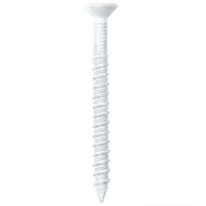 itw brands itw 24388 tapcon 1/4 in. x 2-3/4 in. phillips flat-head rh white concrete anchor, 75-per pack