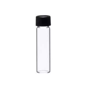 2 dram clear glass vial - screw cap - pack of 144