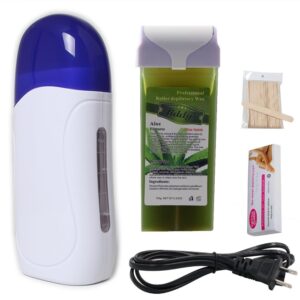 pinkiou hair removal for depilation roll on portable epilator machine set, wax machine1, depilation (aloe vera)