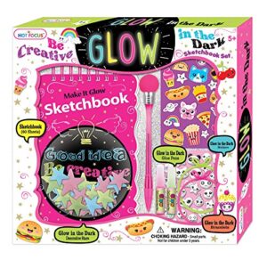 hot focus 262fd glow-in-the-dark art crafty set, green/pink/blue