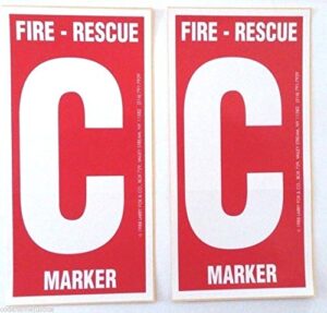 2 pack child finder decals for windows alert fireman of child inside