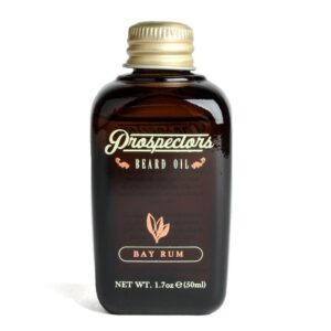 prospectors bay rum beard oil 1.7 oz bottle