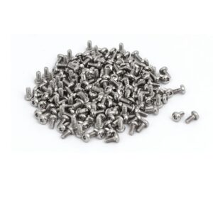 uxcell m2x4mm 304 stainless steel button head torx screws bolts t6 drive 200pcs