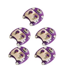 aubreey 5pcs/lot for arduino lilypad coin cell battery holder cr2032 battery mount module