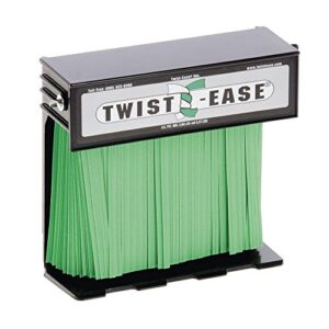 twist-ease bag closure black single dispenser - 6"l x 1 3/4"d x 5 1/2"h