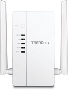 trendnet wi-fi everywhere powerline 1200 av2 ac1200 wireless access point, expand your wireless coverage, built-in concurrent dual-band, 3 x gigabit ports, mimo, beamforming, white, tpl-430ap